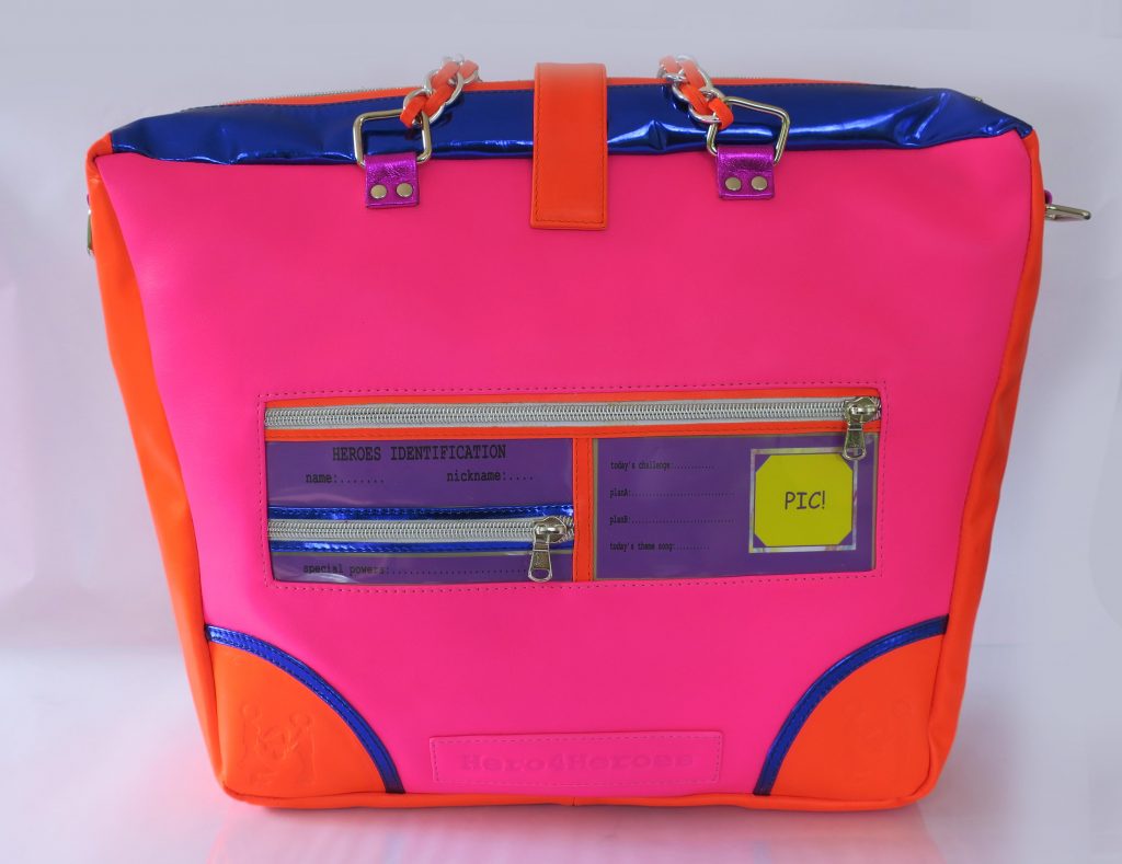 neon pink big bag front | Hero4Heroes
